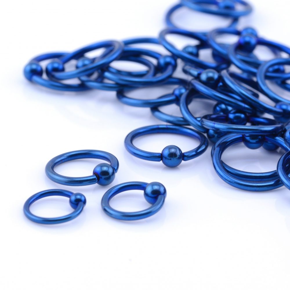 Blue BCR Ring | Vault 101 Limited - Free UK Delivery