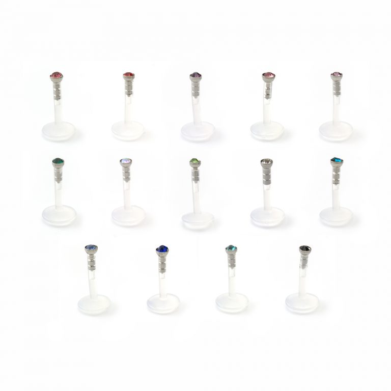 Bioflex Gem Labret Bar | Vault 101 Limited - Free UK Delivery