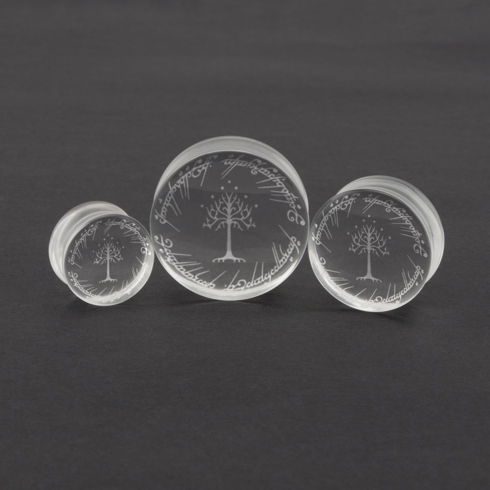 Aqua Dichroic Glass Ear Plugs | Vault 101 Limited - Free UK Delivery