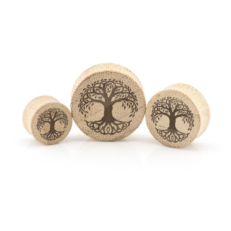 Tree of life Wood Ear Plug | Vault 101 Limited - Free UK Delivery